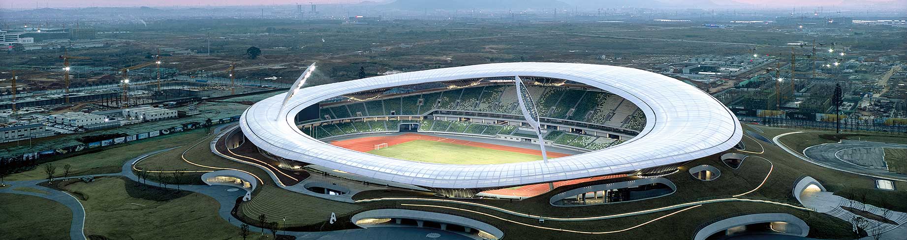 The Quzhou Sports Stadium, a work of art on earth - Harmonies Magazine