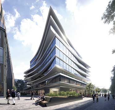 A cantilevered business center in Lithuania - Harmonies Magazine